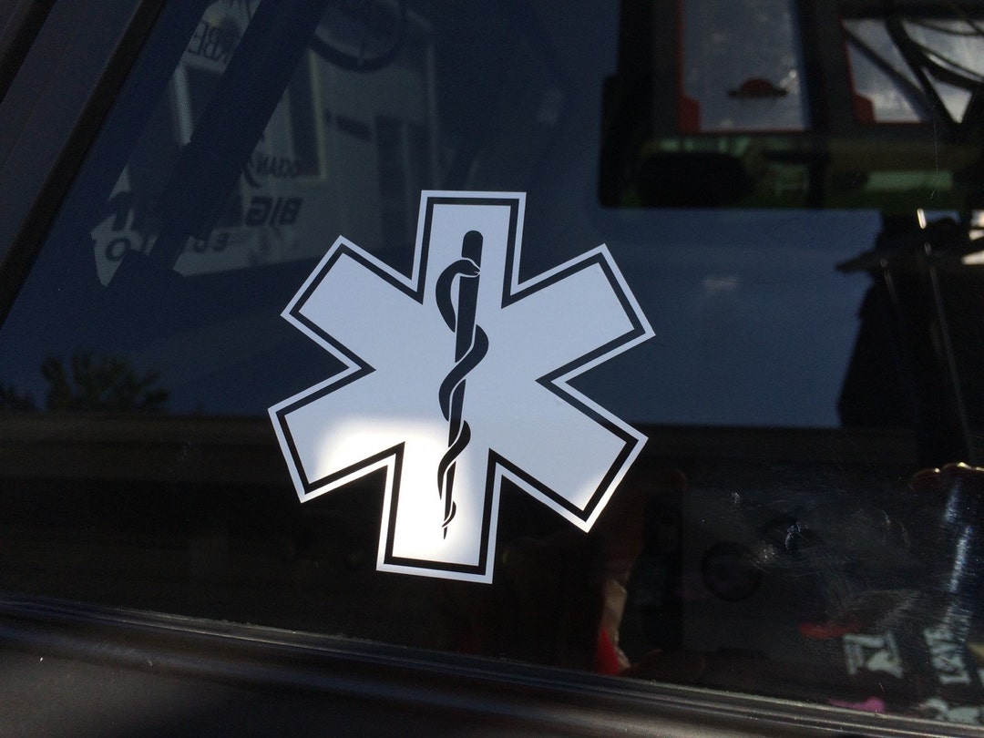 EMT Logo Vinyl Decal, Emergency Medical Technician Decal, EMT First ...