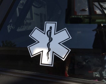 EMT Vinyl Decal EMT Sticker Emergency Medical Technician | Etsy