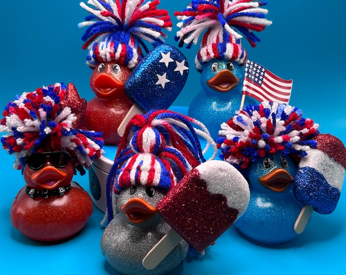 Rubber Ducks, 4th of July, Memorial Day, America, Merica, Freedom - Etsy