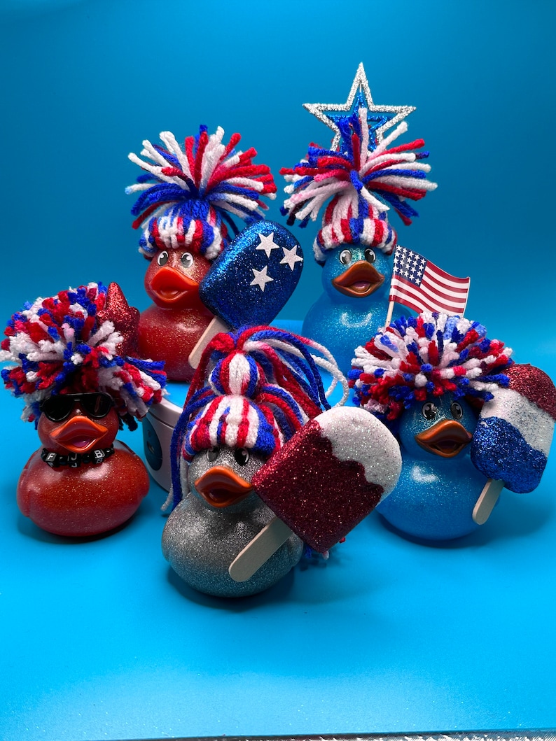 Rubber Ducks, 4th of July, Memorial Day, America, Merica, Freedom - Etsy