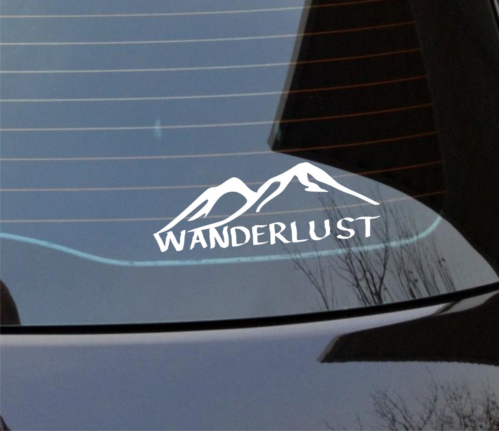 Wanderlust Vinyl Decal Wanderlust Mountain Decal Wanderlust - Etsy