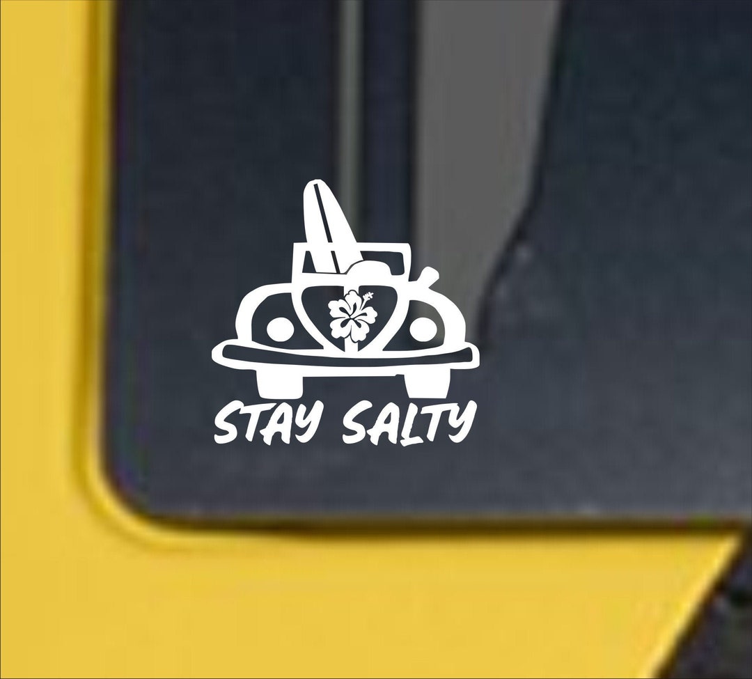 Stay Salty Bug Vinyl Decal, Stay Salty Vinyl Decal, Stay Salty Vinyl ...