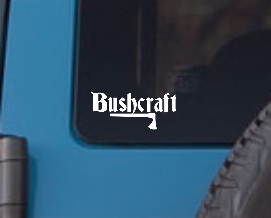 Bushcraft Vinyl Decal, Bushcraft Vinyl Sticker, Bushcraft Decal ...