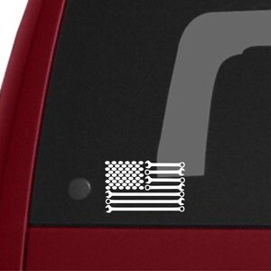 Mechanics Flag Vinyl Decal, Mechanics Flag Decal, Mechanic Flag Sticker ...