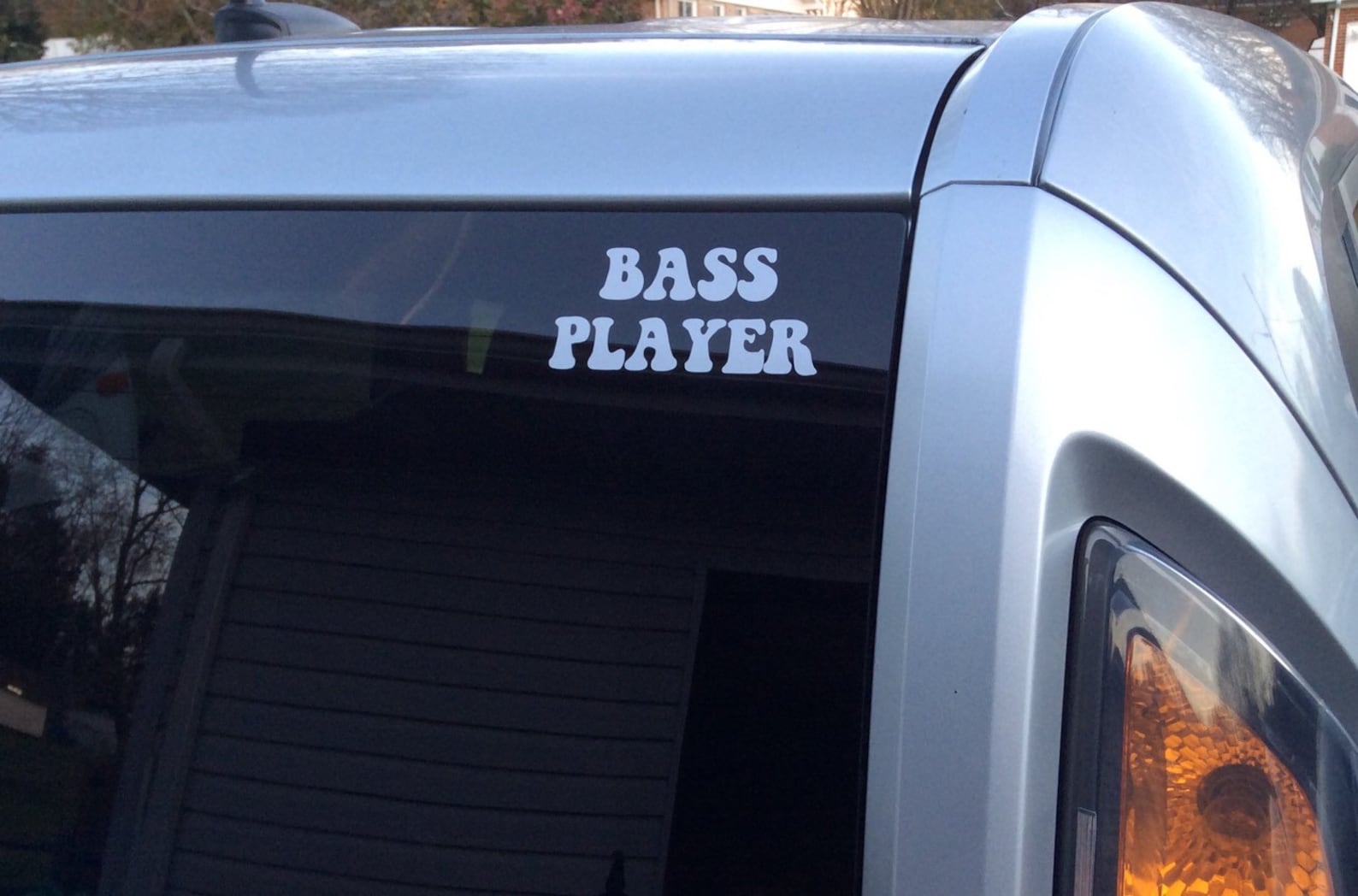 Bass Player Decal Bass Player Sticker Bass Player Vinyl - Etsy