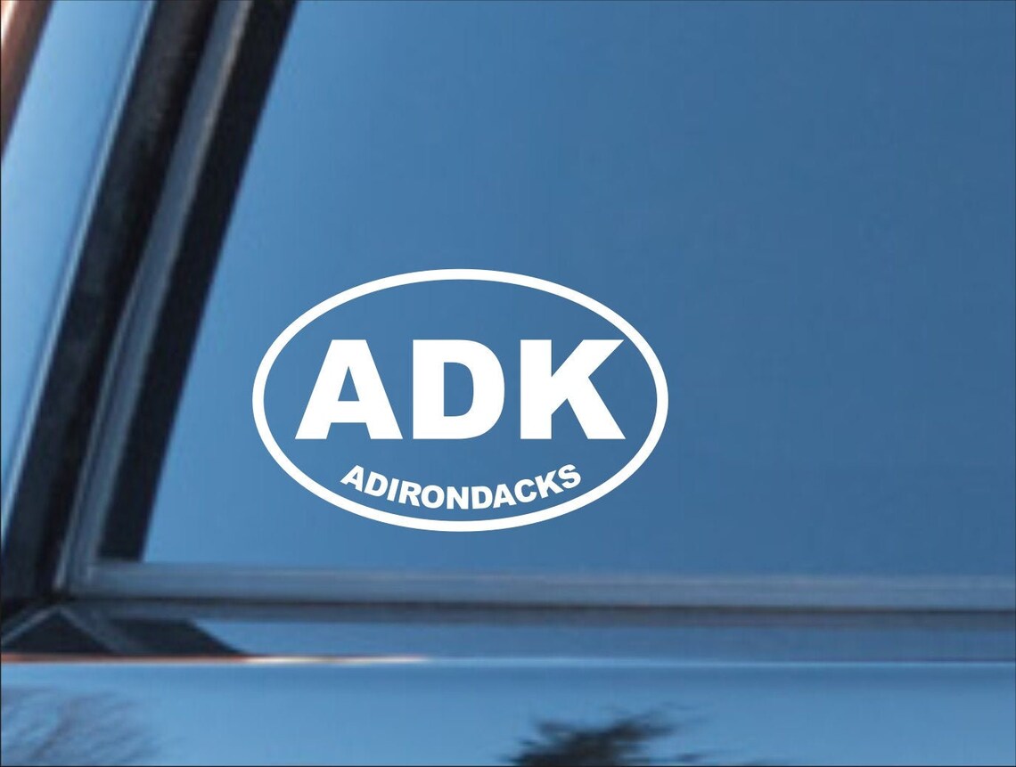 ADK Adirondacks Decal Adirondack Mountains Sticker - Etsy