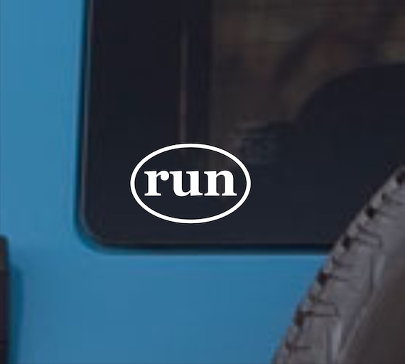 Run Vinyl Decal Runner Decal Runner Sticker Run Vinyl | Etsy
