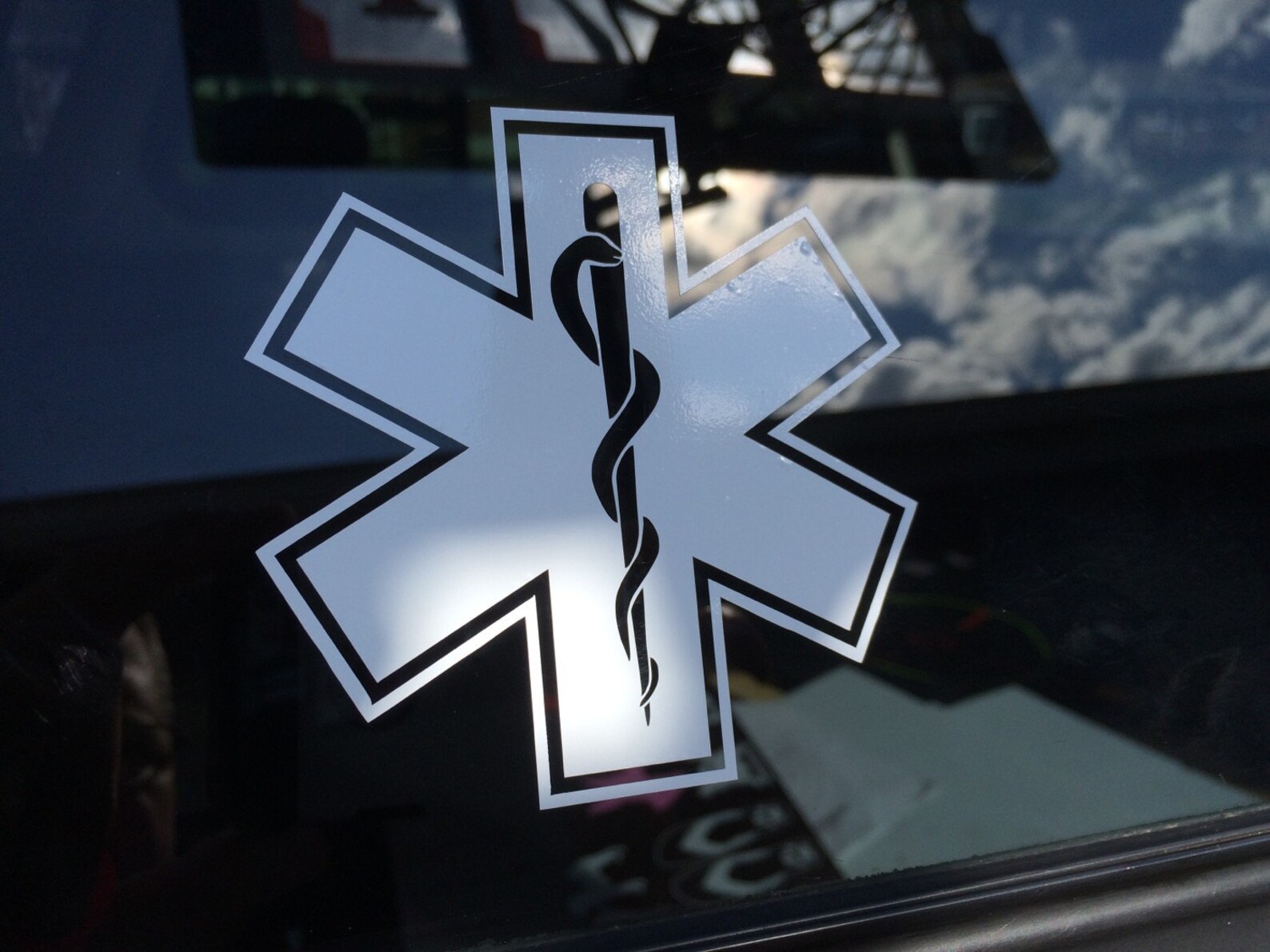 EMT Logo Vinyl Decal Emergency Medical Technician Decal EMT | Etsy