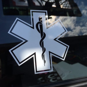 EMT Logo Vinyl Decal, Emergency Medical Technician Decal, EMT First ...