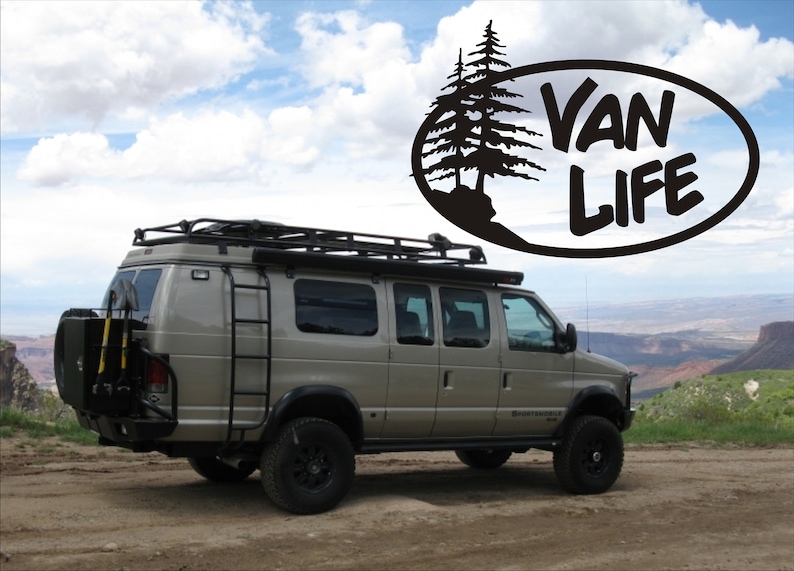 Van Life Vinyl Decal, Van Life, Van Life Sticker, Van Life Decal, Van ...