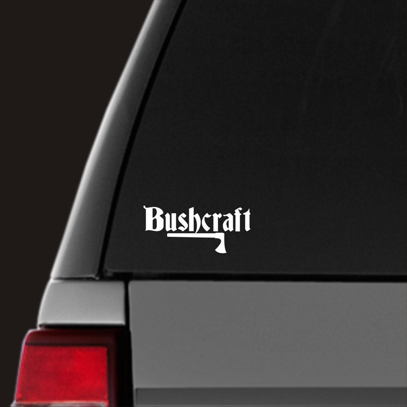 Bushcraft Vinyl Decal Bushcraft Vinyl Sticker Bushcraft - Etsy