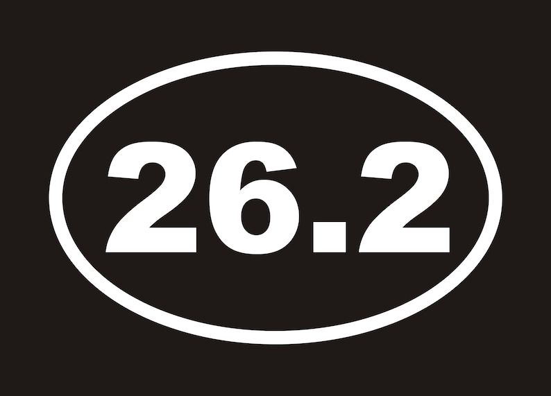 26.2 Marathon Decal 26.2 Marathon Sticker 26.2 Vinyl Decal | Etsy