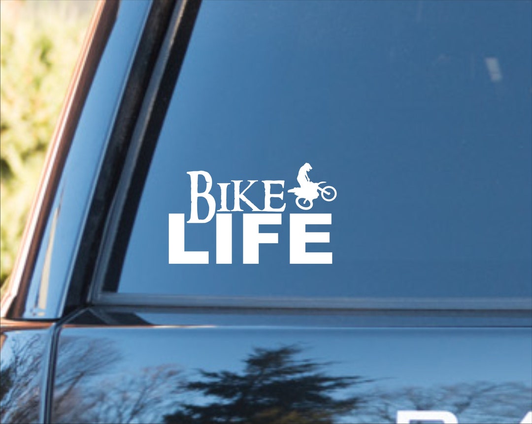 Bike Life Vinyl Decal, Motocross Decal, Motorcycle Decal, Moto Sticker ...