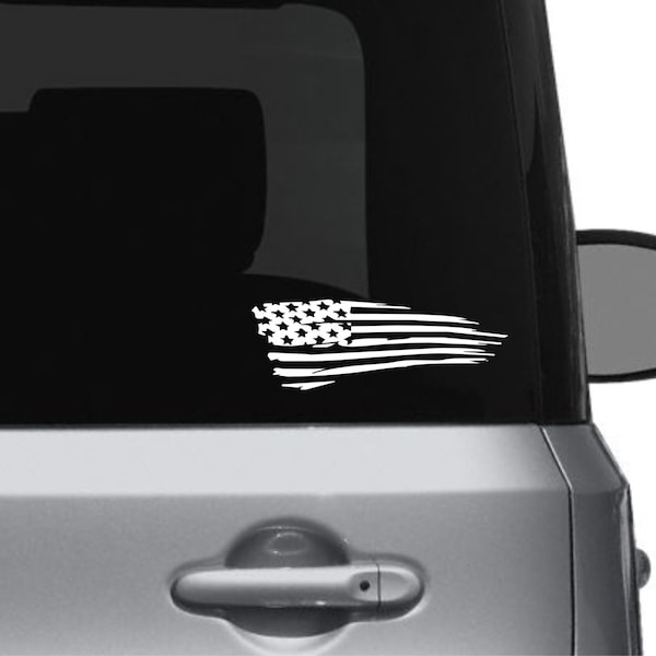 Tattered Flag Decal - Etsy