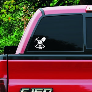 Coal Miner Vinyl Decal, Miner Life Sticker, Miner Life Decal, Miner ...