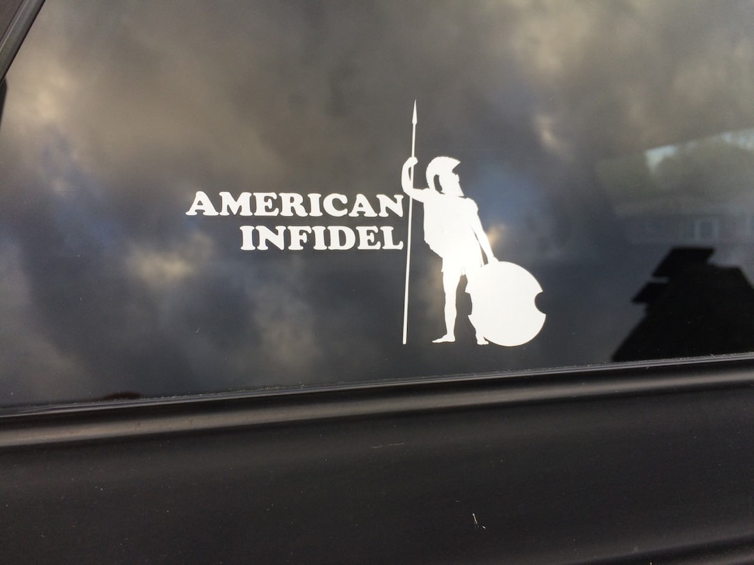 Decal "american Infidel" Show Your American Pride and Spartan Spirit ...
