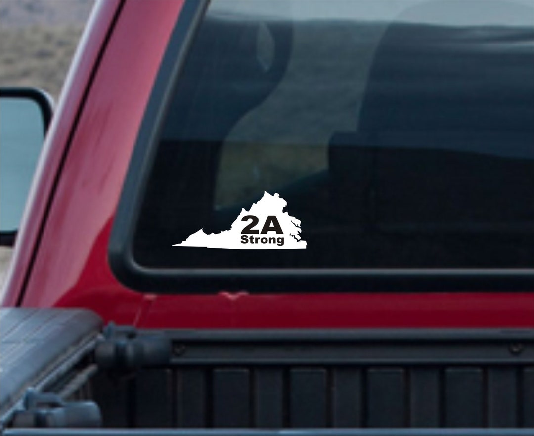 Virginia 2A Strong Decal, 2nd Amendment Decal Sticker, Virginia 2nd ...