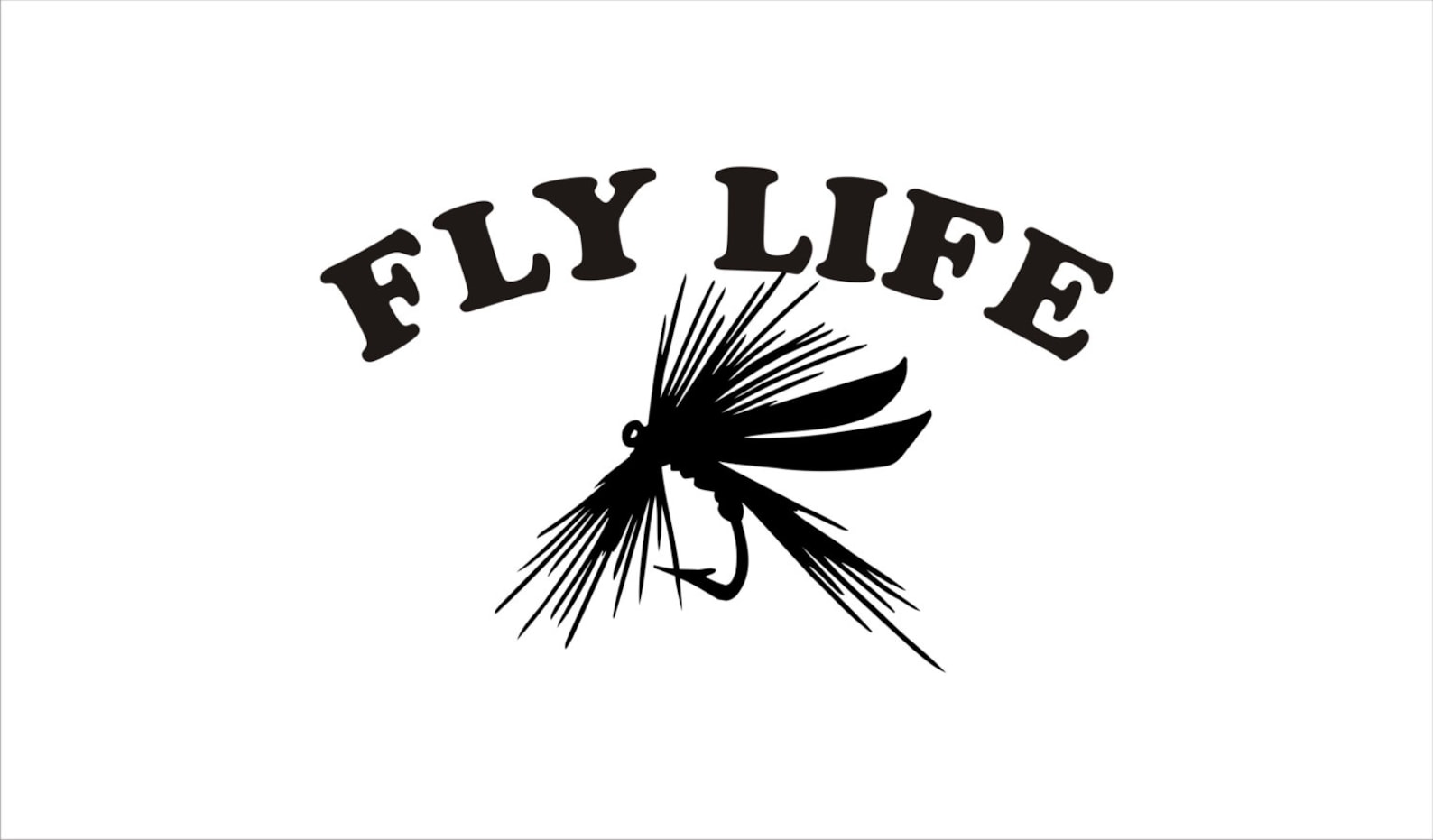 Fly Life Decal, Fly Life Sticker, Fly Life Vinyl Decal, Fly Angler ...