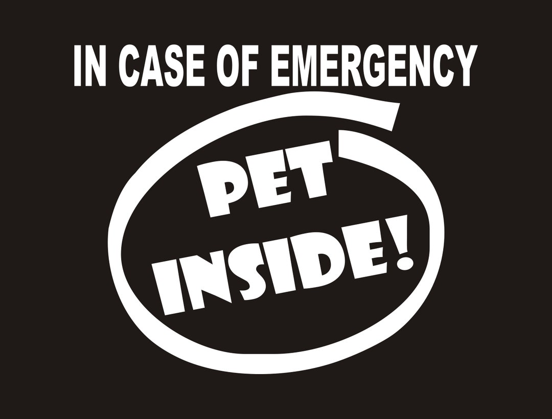 Pet Emergency Decals. in Case of Emergency Save My Pets, Pet Rescue ...