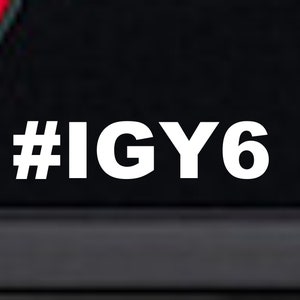 IGY6 Vinyl Decal, I've Got Your Six Vinyl Decal, I Got Your Six Sticker ...