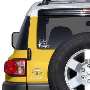 Livin on a Prayer Vinyl Decal, Livin on a Prayer Sticker, Livin on a ...