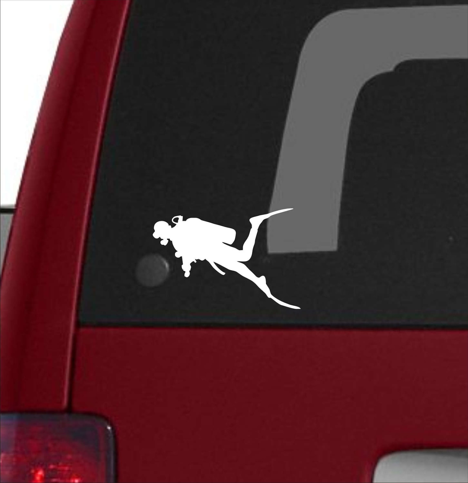 Scuba Diver Decal Scuba Decal Scuba Sticker Scuba Diver - Etsy