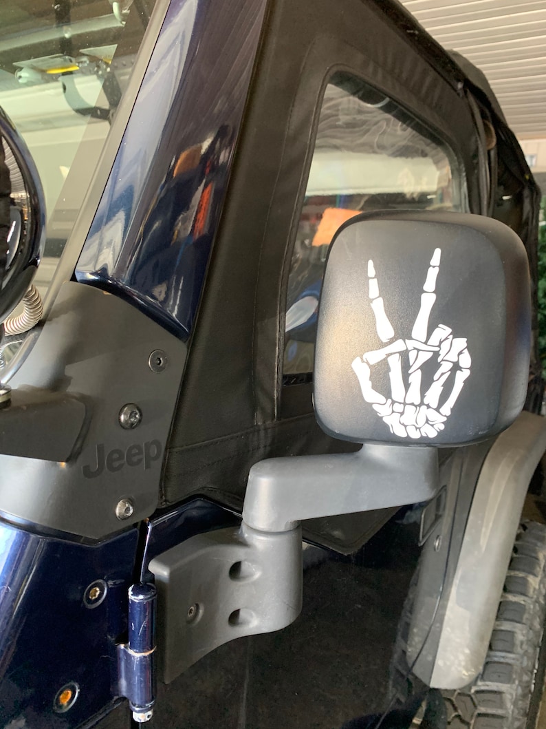 Skeleton Peace Sign Vinyl Decal Peace Sign Sticker Peace - Etsy