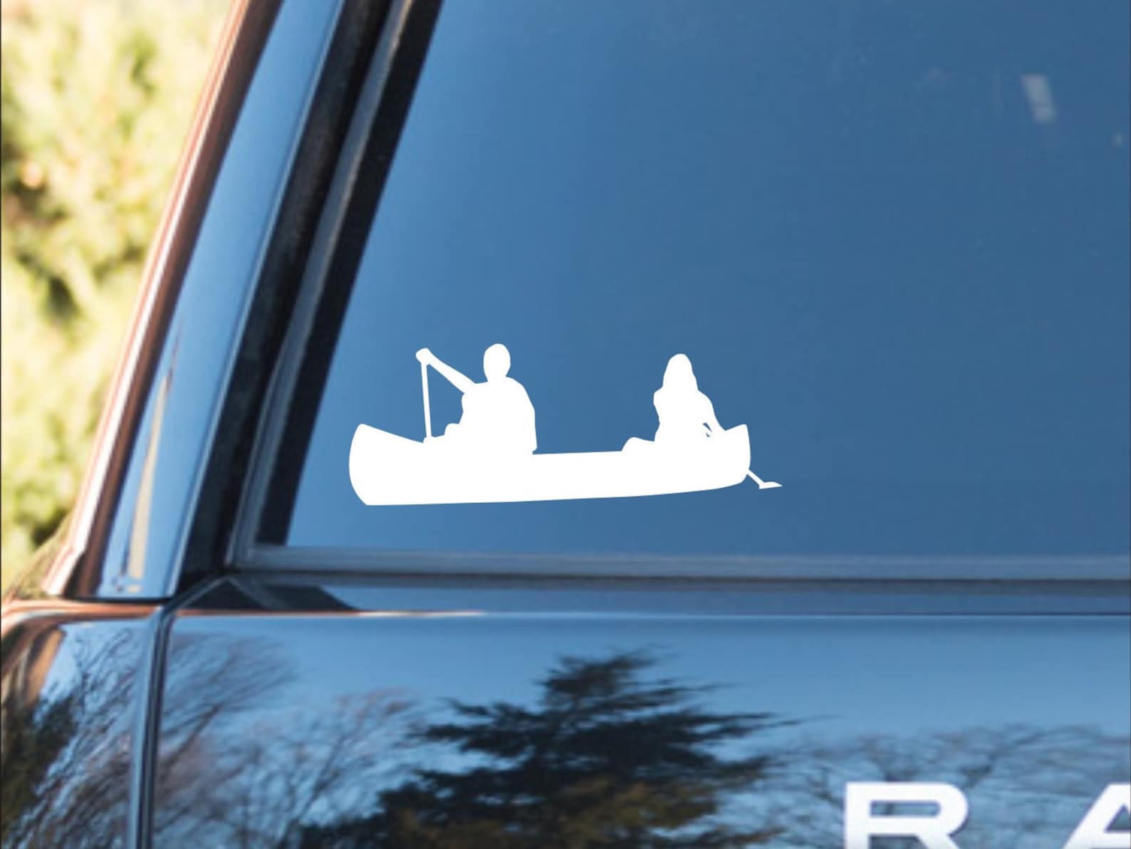 Tandem Canoe Decal Canoe Decal Tandem Canoe Sticker Canoe | Etsy