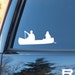 Tandem Canoe Decal, Canoe Decal, Tandem Canoe Sticker, Canoe Decal ...