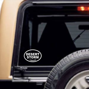 Desert Storm I Served Vinyl Decal, Desert Storm Decal, Desert Storm ...