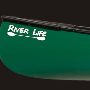 River Life Decal, River Life Sticker, River Life Paddle Decal, River ...