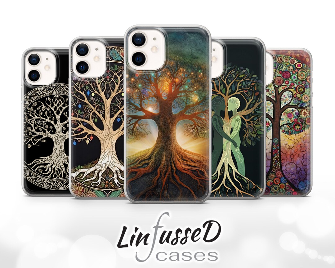 Tree of Life Phone Case Pagan Art Sacred Tree Cover iPhone 14pro, 13 ...