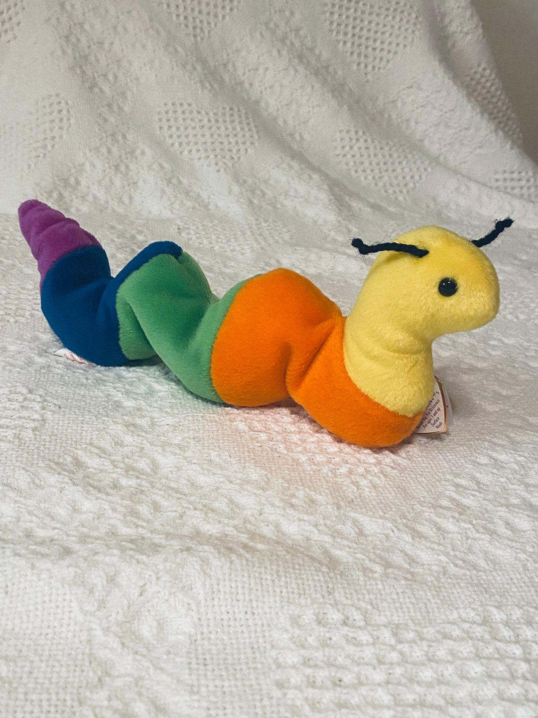 Ty Beanie Baby | Inch the Worm | Style 4044 | 1995 | PVC Pellets - Etsy