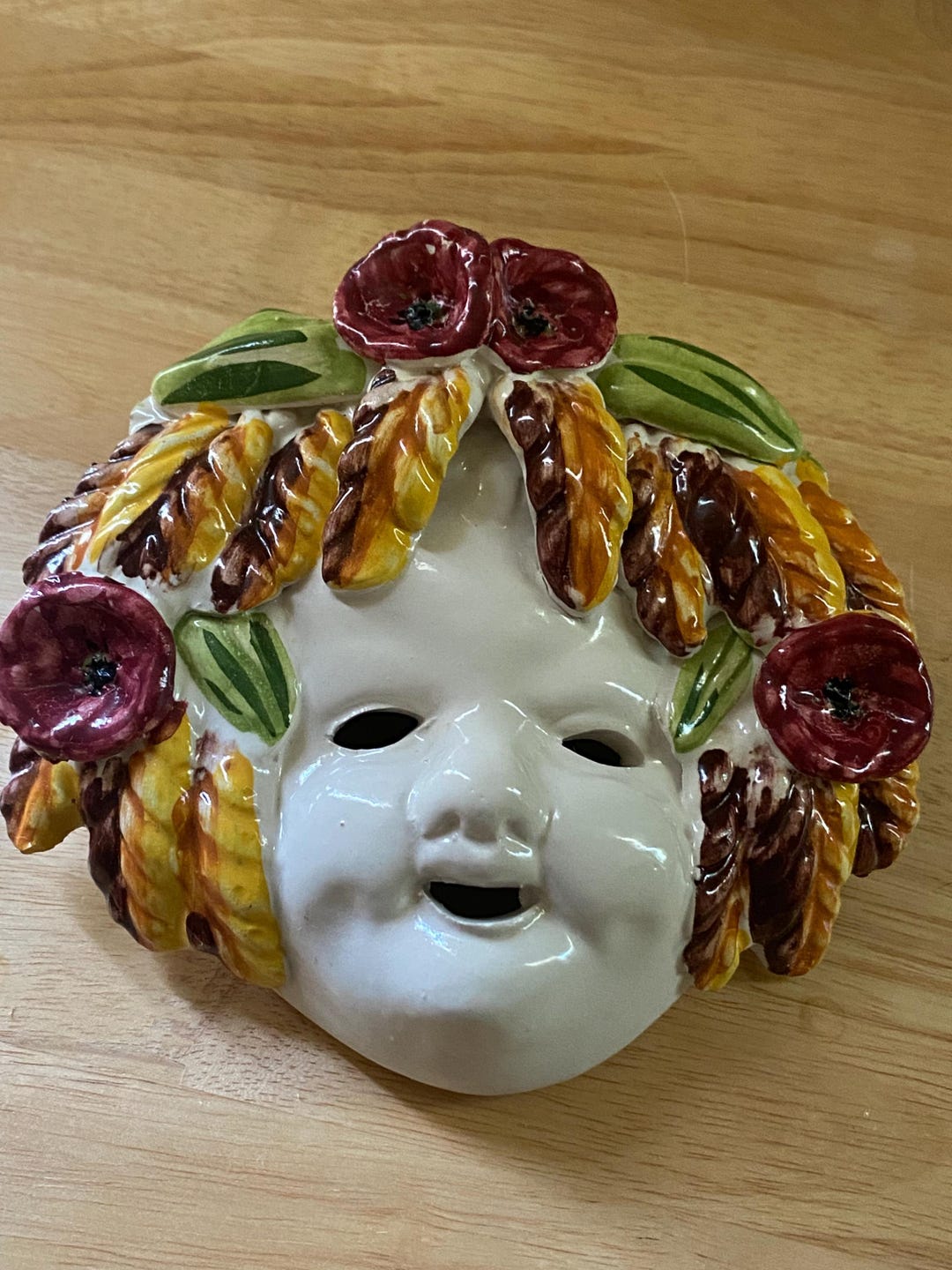 Italian Four Seasons Mask | Made in Italy | Ceramiche Artistiche Katia ...