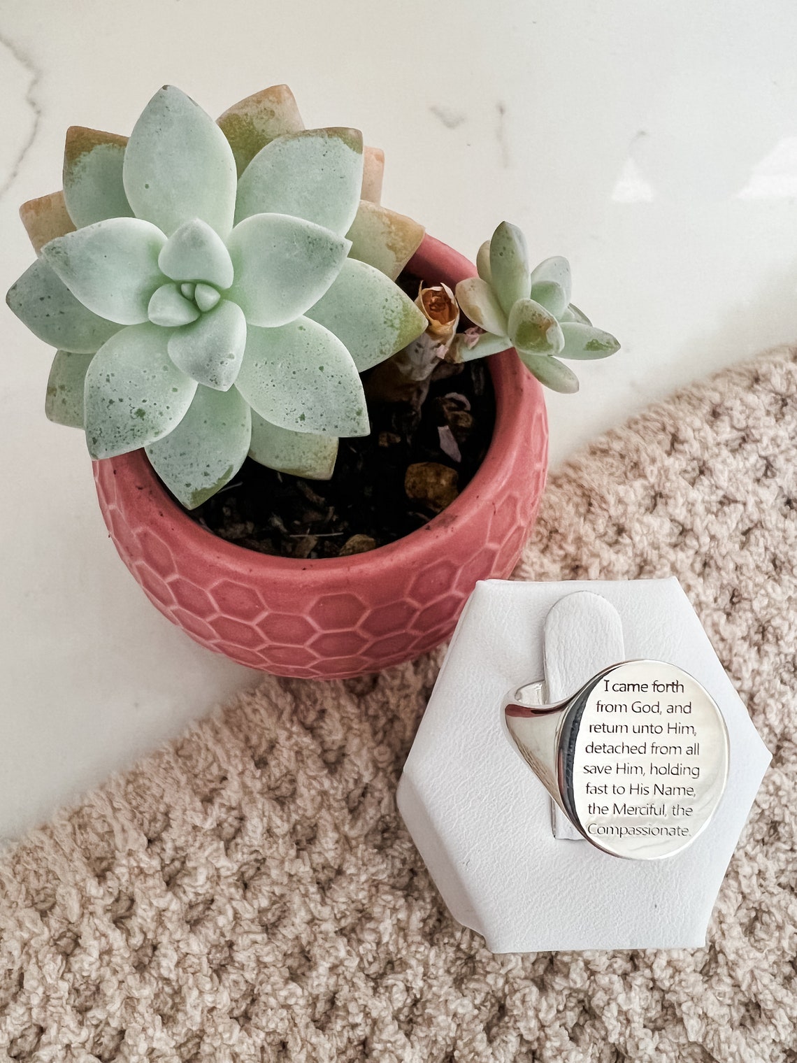 Bahá’í Burial Ring (english or Arabic) - Etsy