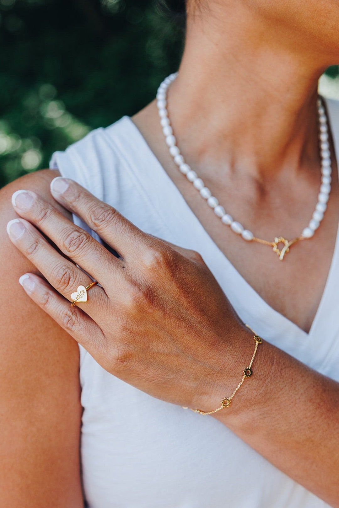 Pure Heart Baha'i Ringstone Ring - Etsy