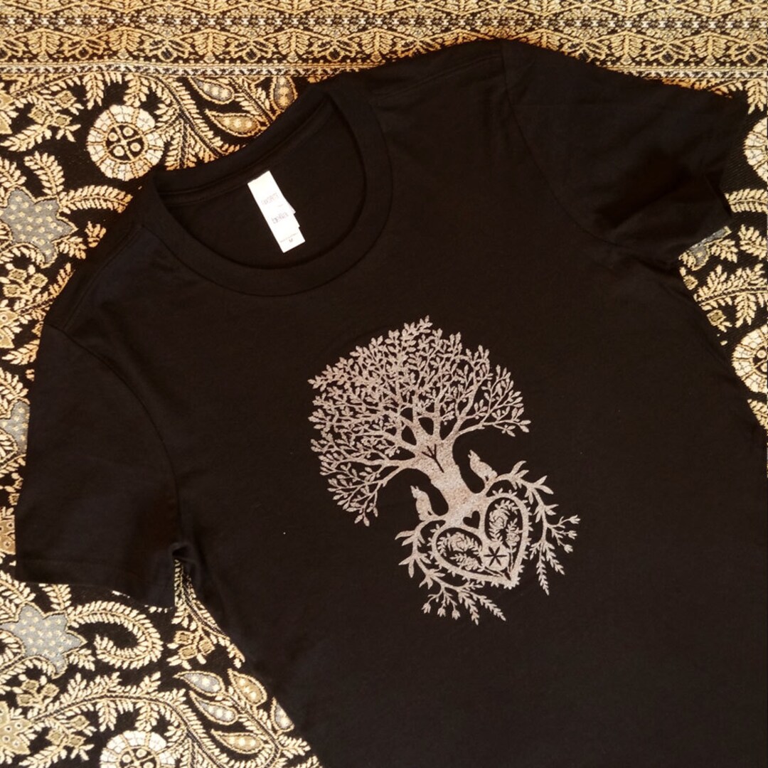 Tree of Life Silkscreened Women’s Tee - Etsy