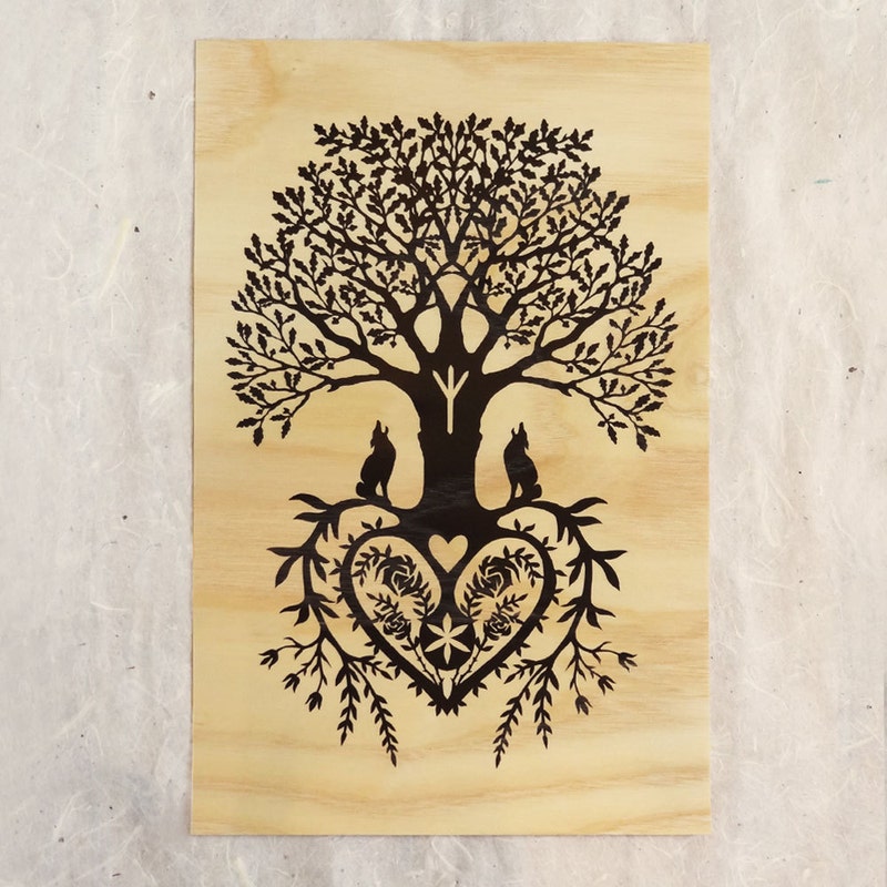 Scherenschnitte Tree - Etsy