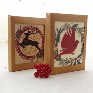 Cardinal Holiday Boxed Set of 10 Recycled Cards - Etsy