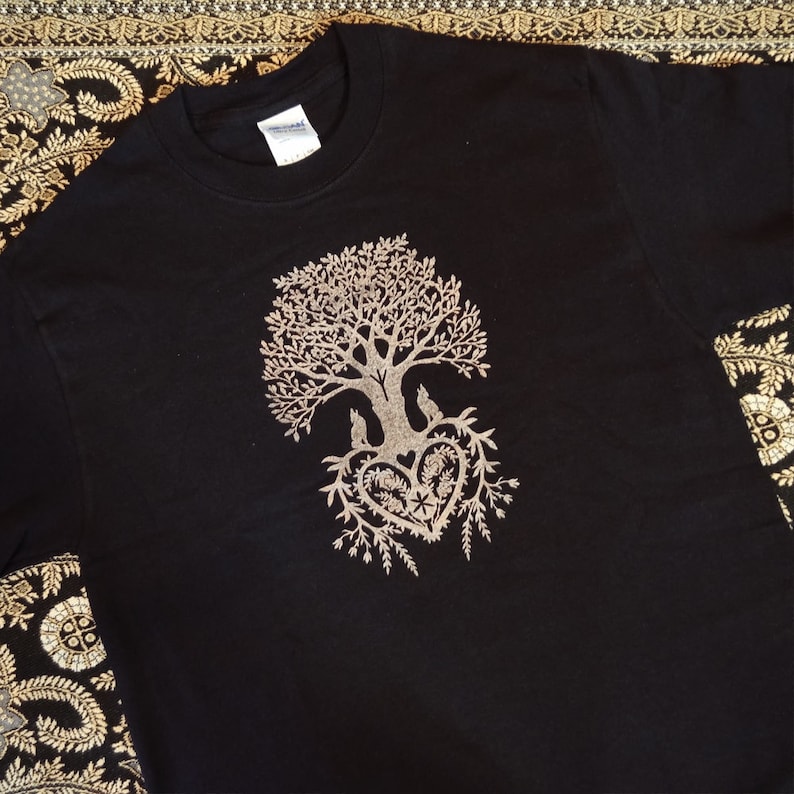 Tree of Life Silkscreened Men’s Tee - Etsy