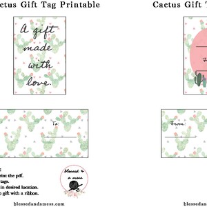 Cactus and Flower Wall Hanging Pattern - Printable Included - Etsy