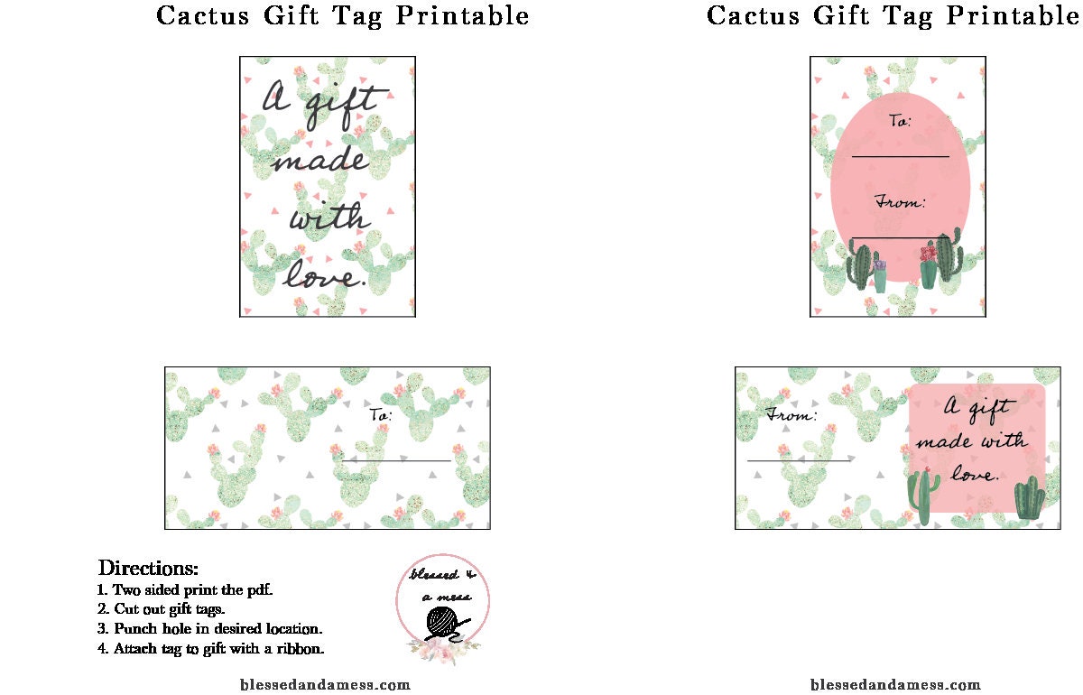 Cactus and Flower Wall Hanging Pattern - Printable Included - Etsy