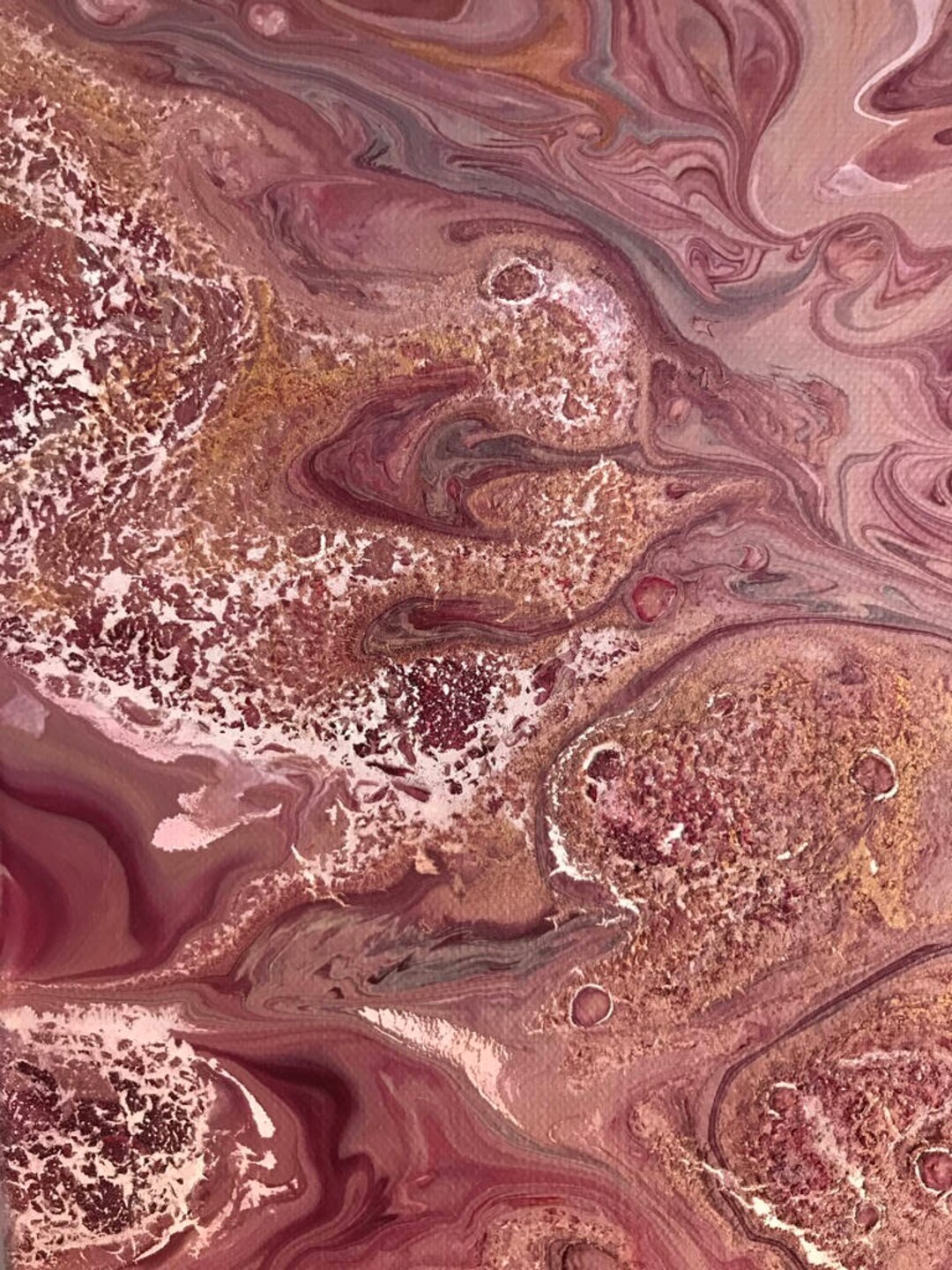 Two Cosmos (painting on Canvas / Abstract Art / Original / Fluid ...