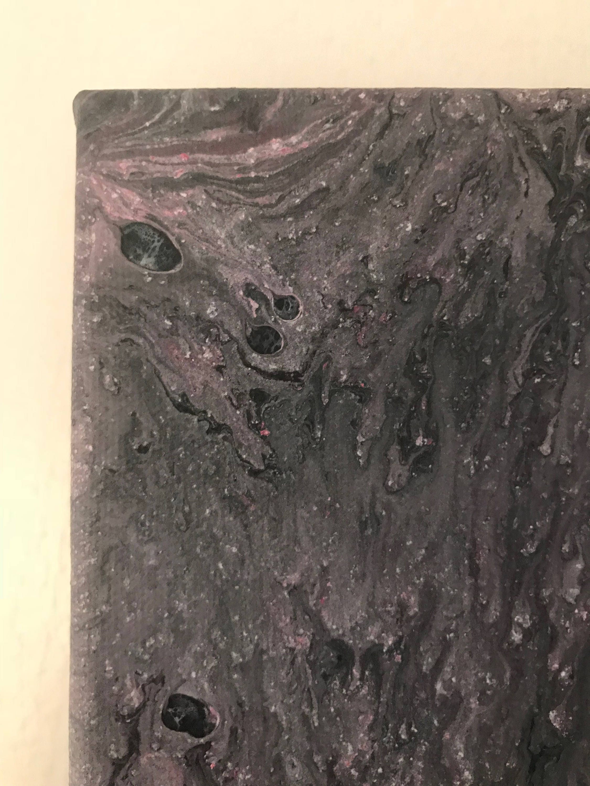 Ash painting on canvas / abstract art / original / fluid / acrylic ...