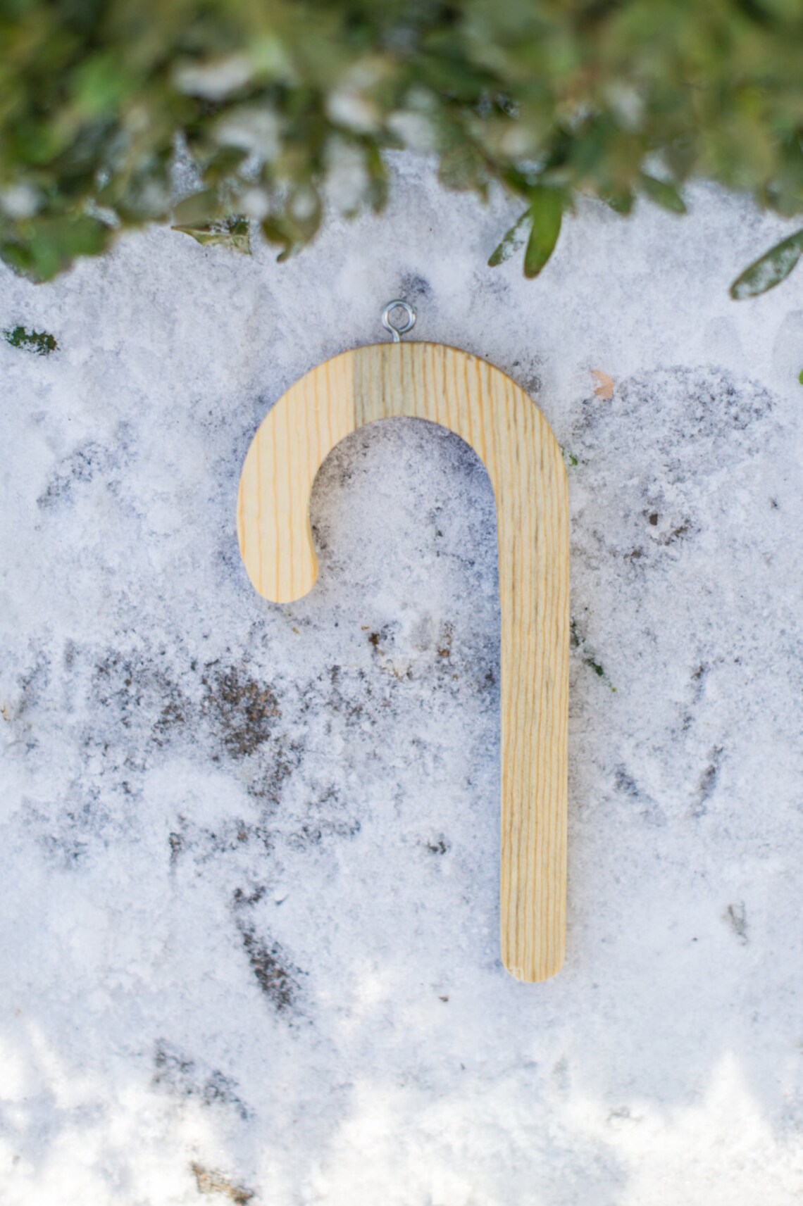 Mini Wooden Candy Cane Christmas Ornament - Etsy