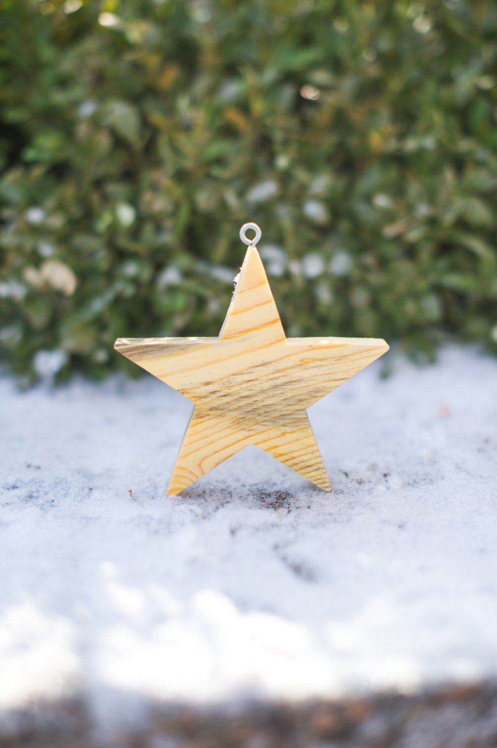 Mini Wooden Star Christmas Ornament - Etsy