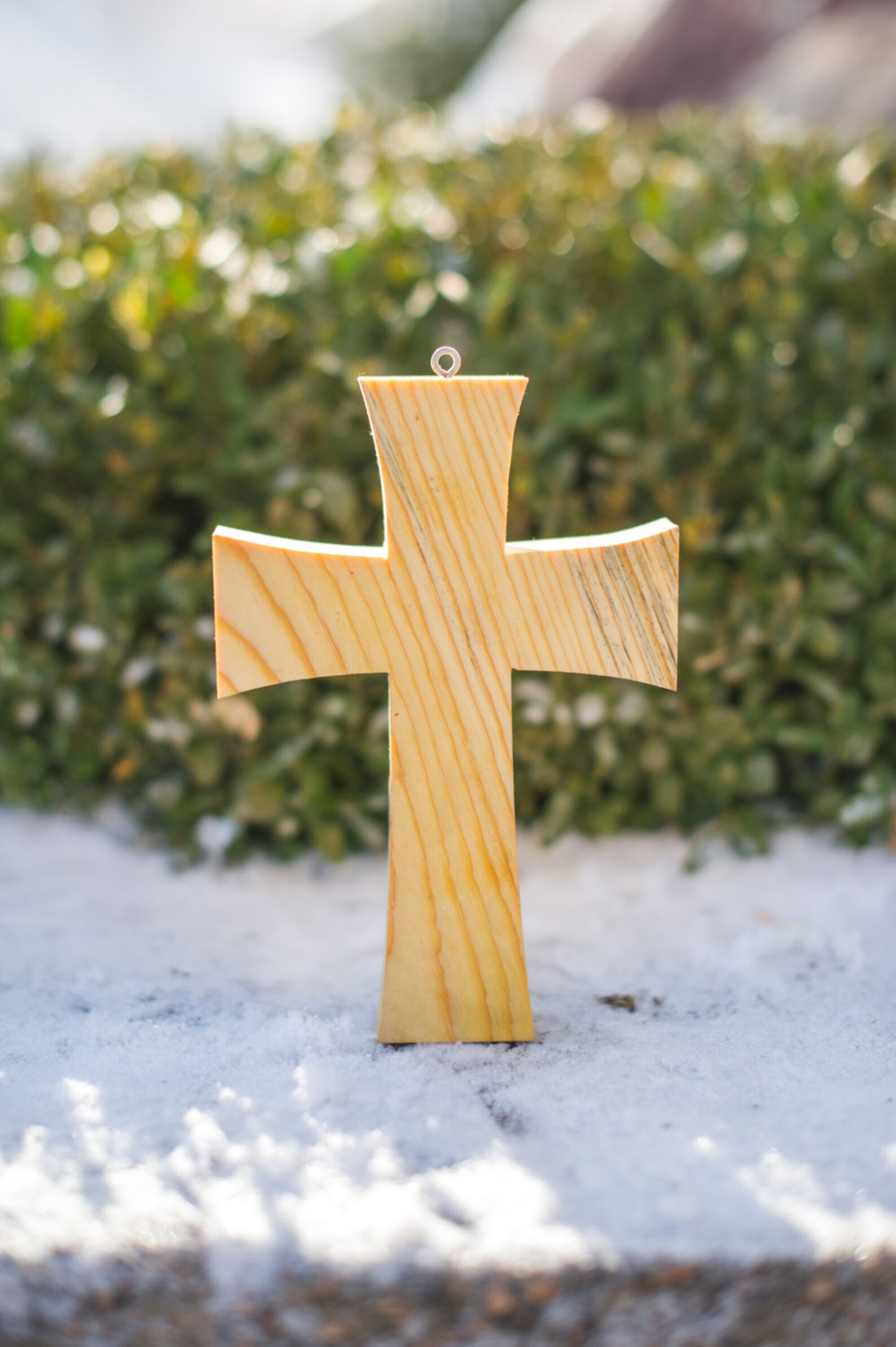 Wooden Cross Christmas Ornament - Etsy