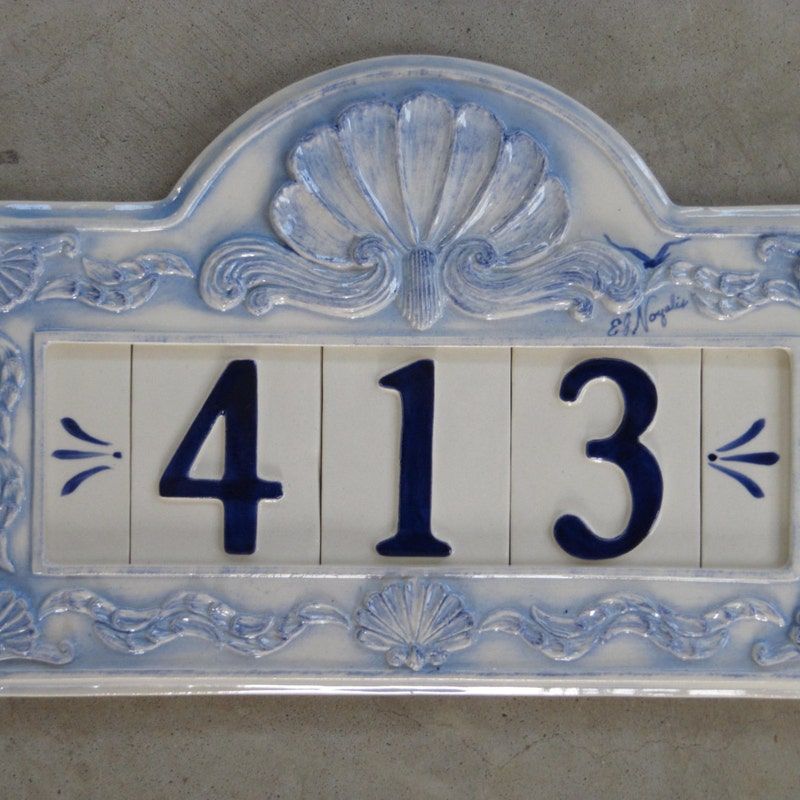 Hand Painted House Tiles - Etsy