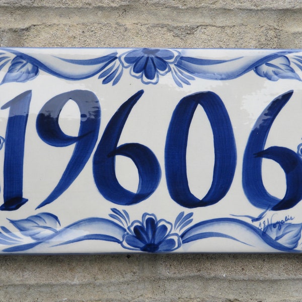 Painted House Number - Etsy