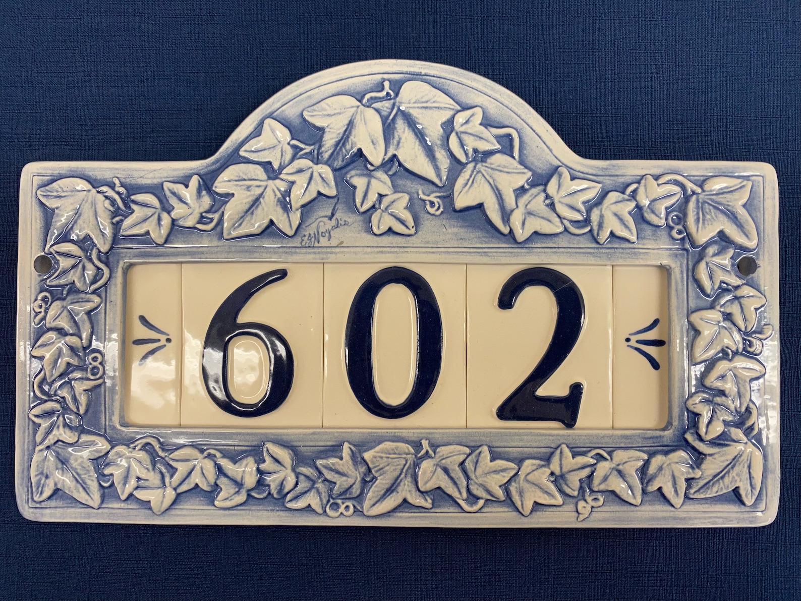 Custom Hand Painted Ceramic House Number Tile, Placque, or Sign - Etsy